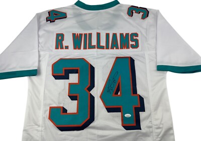 Ricky Williams Signed Autograph Football Jersey JSA COA Miami Dolphins Great! | eBay