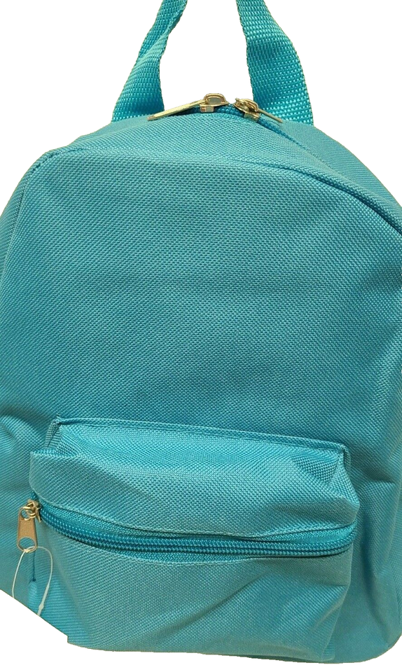 Turquoise Blue Small Backpack Book Bag Work School Travel Beach Kids ...