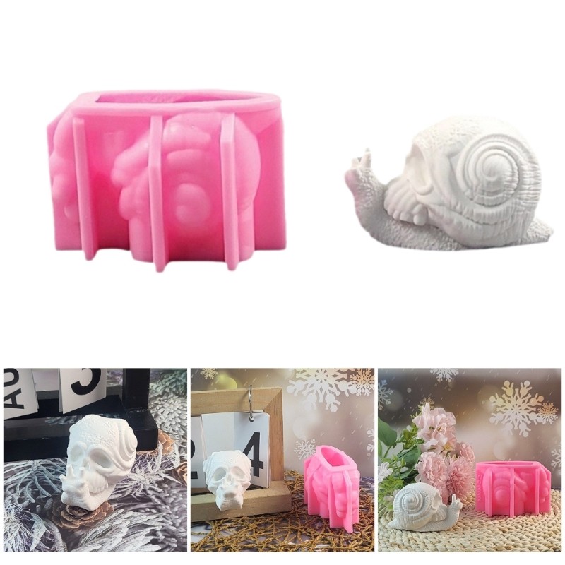 Skull Snail Shaped Silicone Molds Silicone Molds Fondant Silicone Molds ...