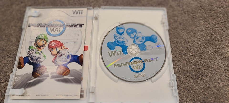 video game Wii Mario Kart Nintendo disc manual Case Complete | eBay