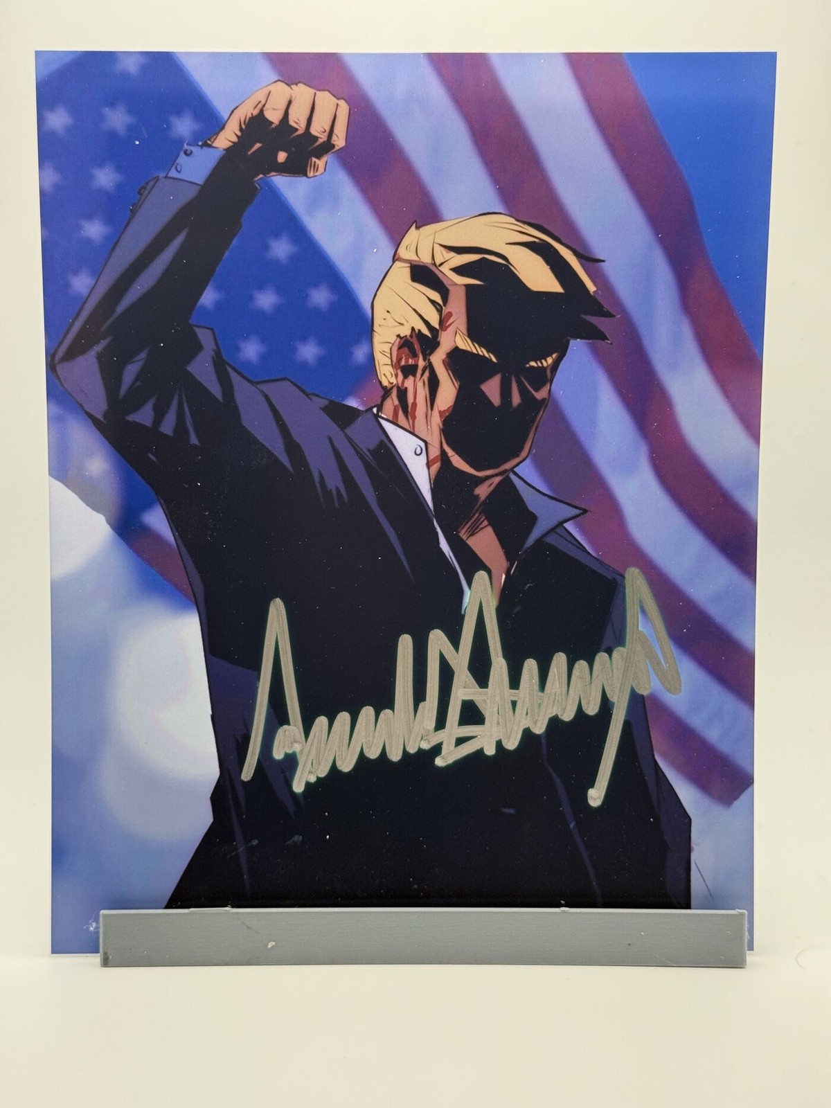 Donald Trump RARE Art Signed Autographed Photo Authentic 8X10 COA | eBay