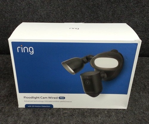 RING Floodlight Cam Wired Pro With 3D Motion Detection Black | eBay