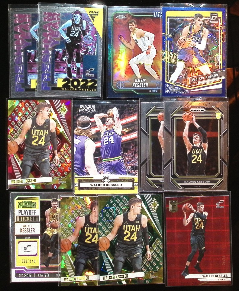 Walker Kessler-Utah Jazz Player Lot 35 Cards Rookies #'d Prizms + | eBay