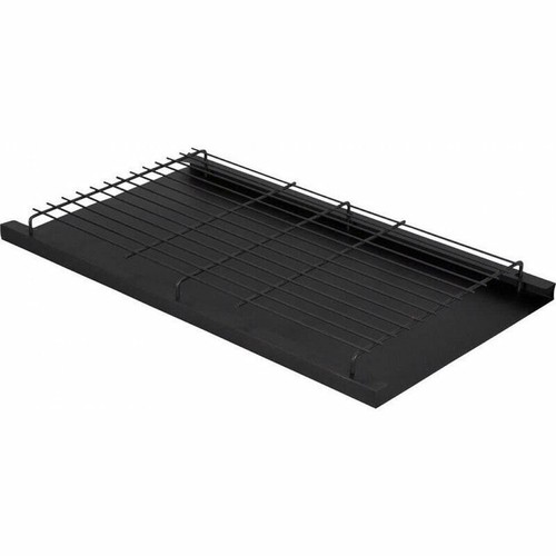 BBQ Grill Tray Set DIY Charcoal Ash Tray Chrome Rack Handles Garden ...