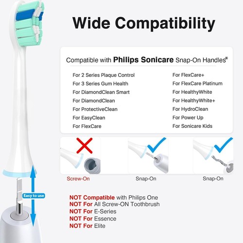 Philips Sonicare Toothbrush Replacement Head - 8 Pack | eBay
