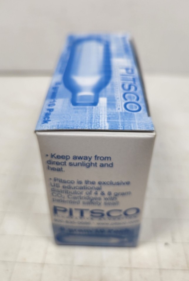 Pitsco 8 Gram CO2 Cartridges for Dragster Model vehicles Pack of 10 | eBay