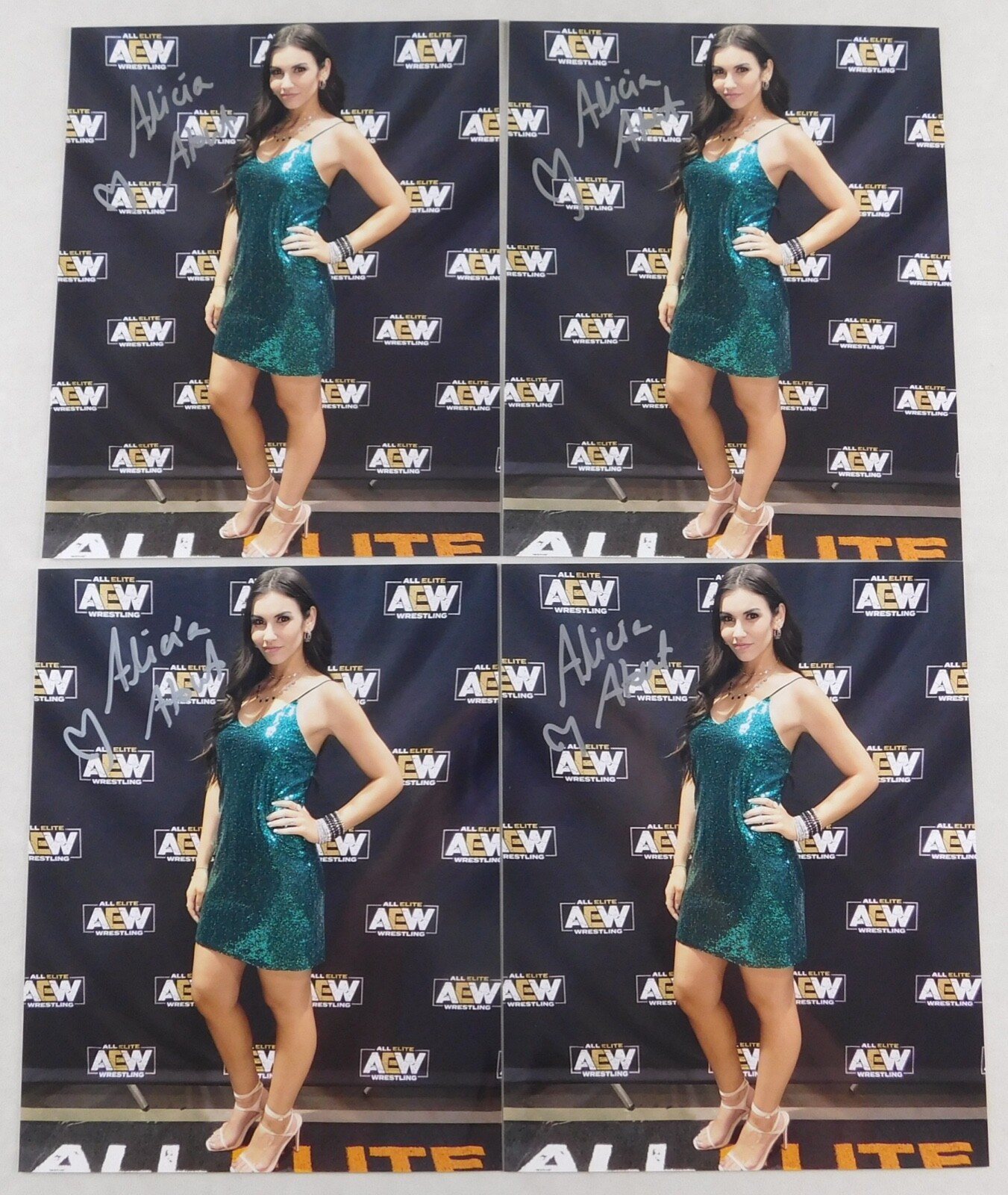 Alicia Atout Signed 8x10 Photo Interview Queen Model All In AEW ...