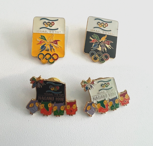 4 Nagano Japan 1998 ISRAEL Rare Winter Olympic DELEGATION Team pins | eBay
