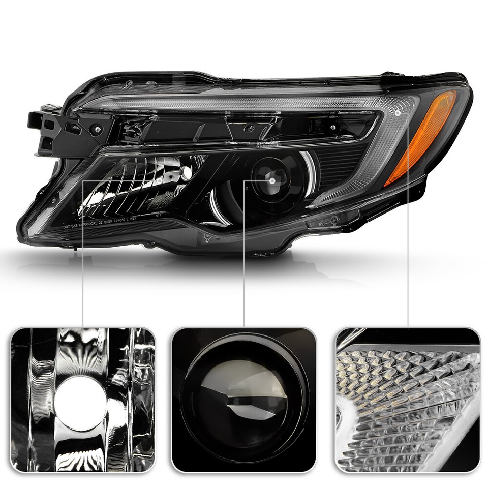 LED Low Beam+DRL Projector Headlights For 2016-2022 Honda Pilot 17-22 ...