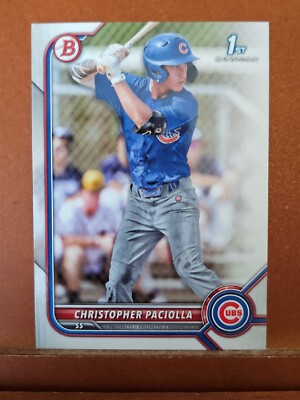 2022 Bowman Draft #185 Christopher Paciolla CUBS | eBay
