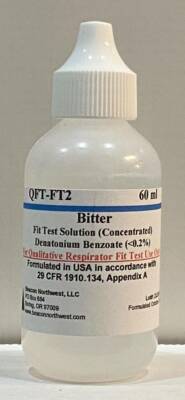 Respirator Fit Test Solution (concentrated) Bitter (with bitrex) - 60 ...