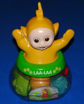 1998 Mega Bloks Teletubbies LAA-LAA Tubby Bucket Building Set by Ritvik ...