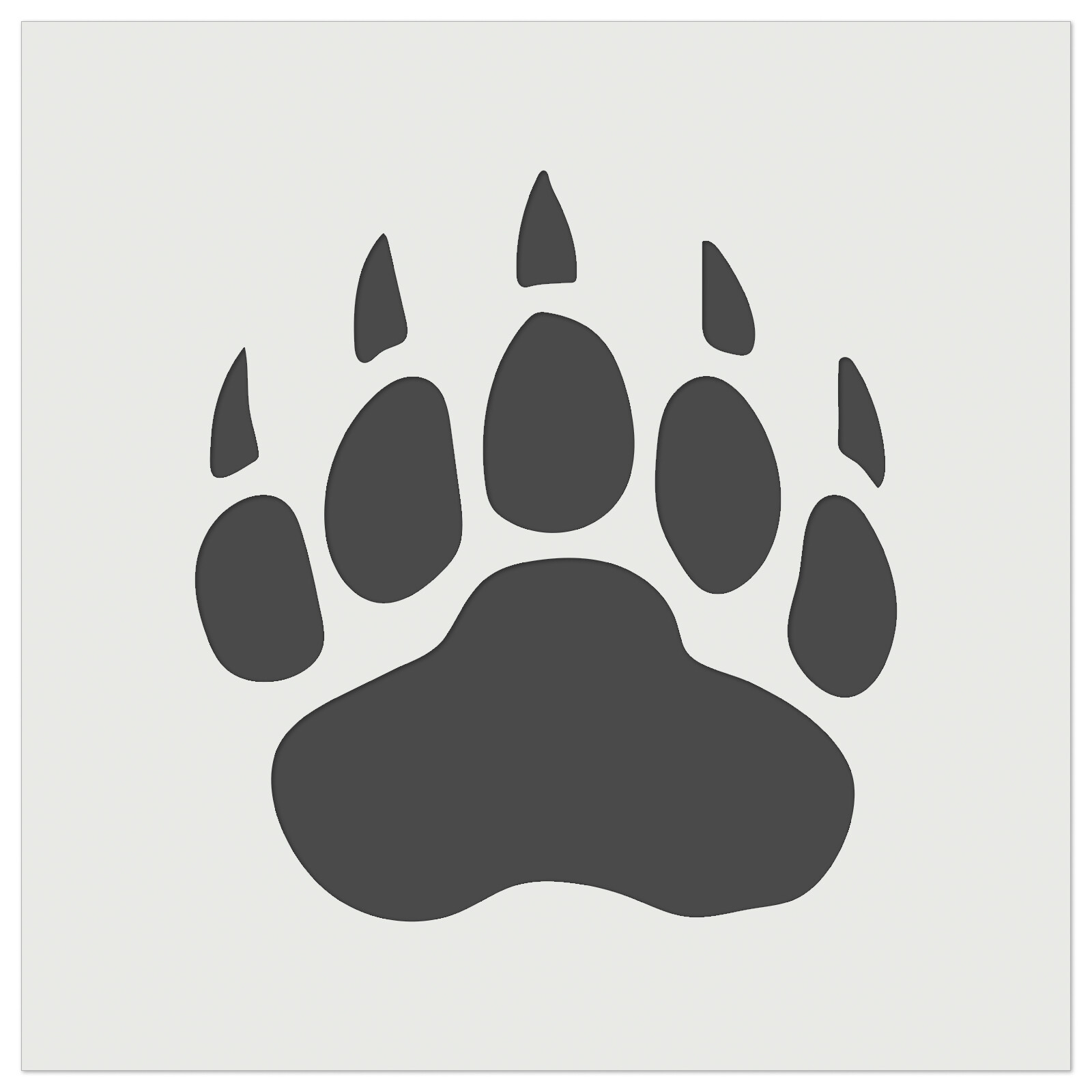 Grizzly Bear Claw Paw Wall Cookie DIY Craft Reusable Stencil | eBay