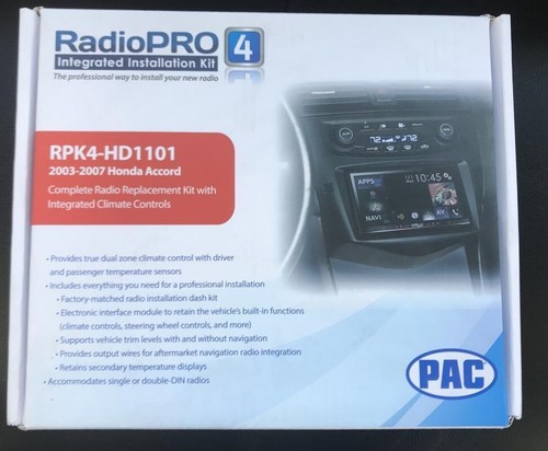 PAC RPK4-HD1101 Double/Single DIN Stereo Dash Install Kit 2003-07 Honda ...