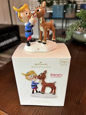 HALLMARK KEEPSAKE RUDOLPH THE RED NOSED REINDEER AND HEREMY A COUPLE OF ...