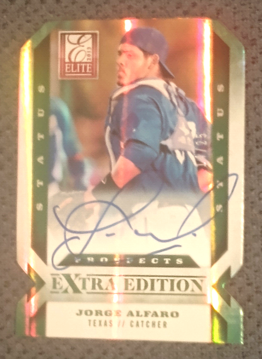 2013 Elite Extra Edition Signature Status Emerald #191 Jorge Alfaro 14/ ...