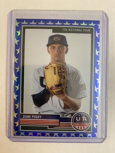 2023 Panini Stars & Stripes USA Baseball Dane Perry Blue Stars # 64/75 ...