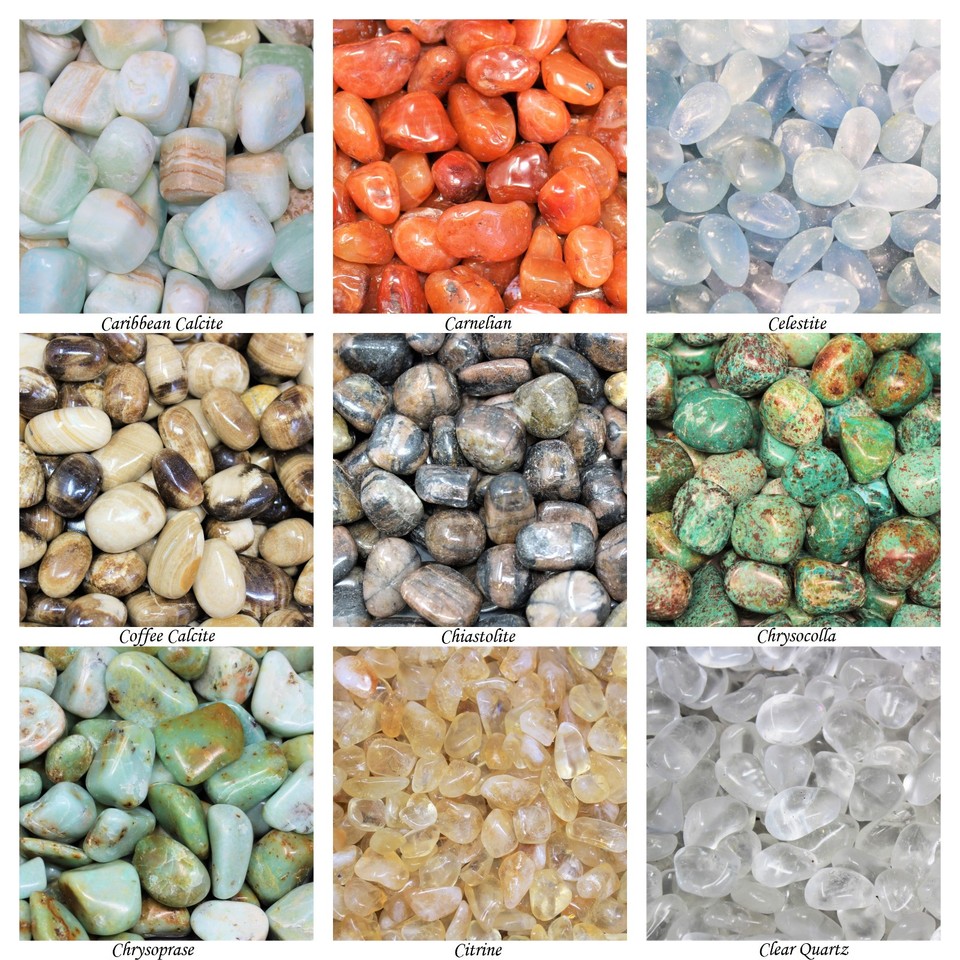 Tumbled Stones 1/4 lb (4 oz) Bulk Lot – Choose 130+ Crystal & Gemstone ...