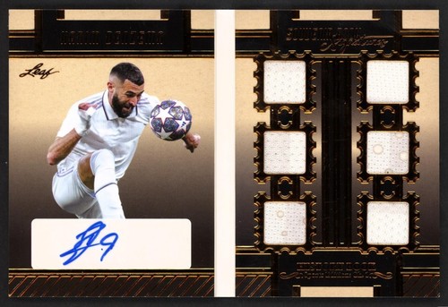 2024 Leaf History Book Sports Bronze Karim Benzema GAME USED JERSEY ...