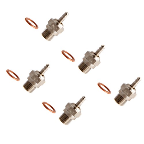 5 Pack Steel Super Glow Plug RC #3 N3 70117 Hot Engines For Kyosho HPI ...
