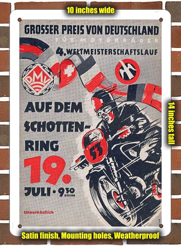 Metal Sign - 1953 Schottenring Racing Program - 10x14 inches | eBay