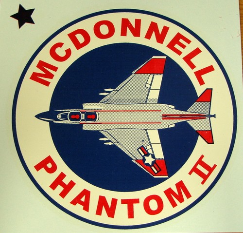 F-4 PHANTOM JET FIGHTER LARGE WINDOW DECAL | eBay