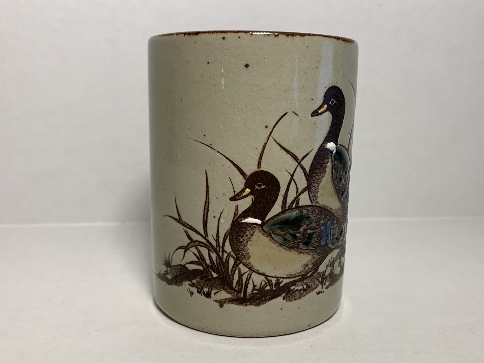 Beautiful "Otagiri" Brown Embossed Mallard Duck Mug (VG+) / Made In ...
