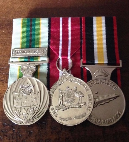 Replica FS set of 3 MEDALS, ASM ADM Timor Leste +ribbon bar | eBay