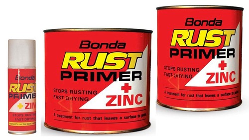 Bonda Rust Primer Zinc All Sizes - Stops Rusting & Leaves Surface Ready ...