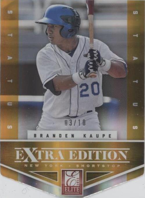2012 Elite Extra Edition - Branden Kaupe #47 Status Orange Die-Cut /10 ...
