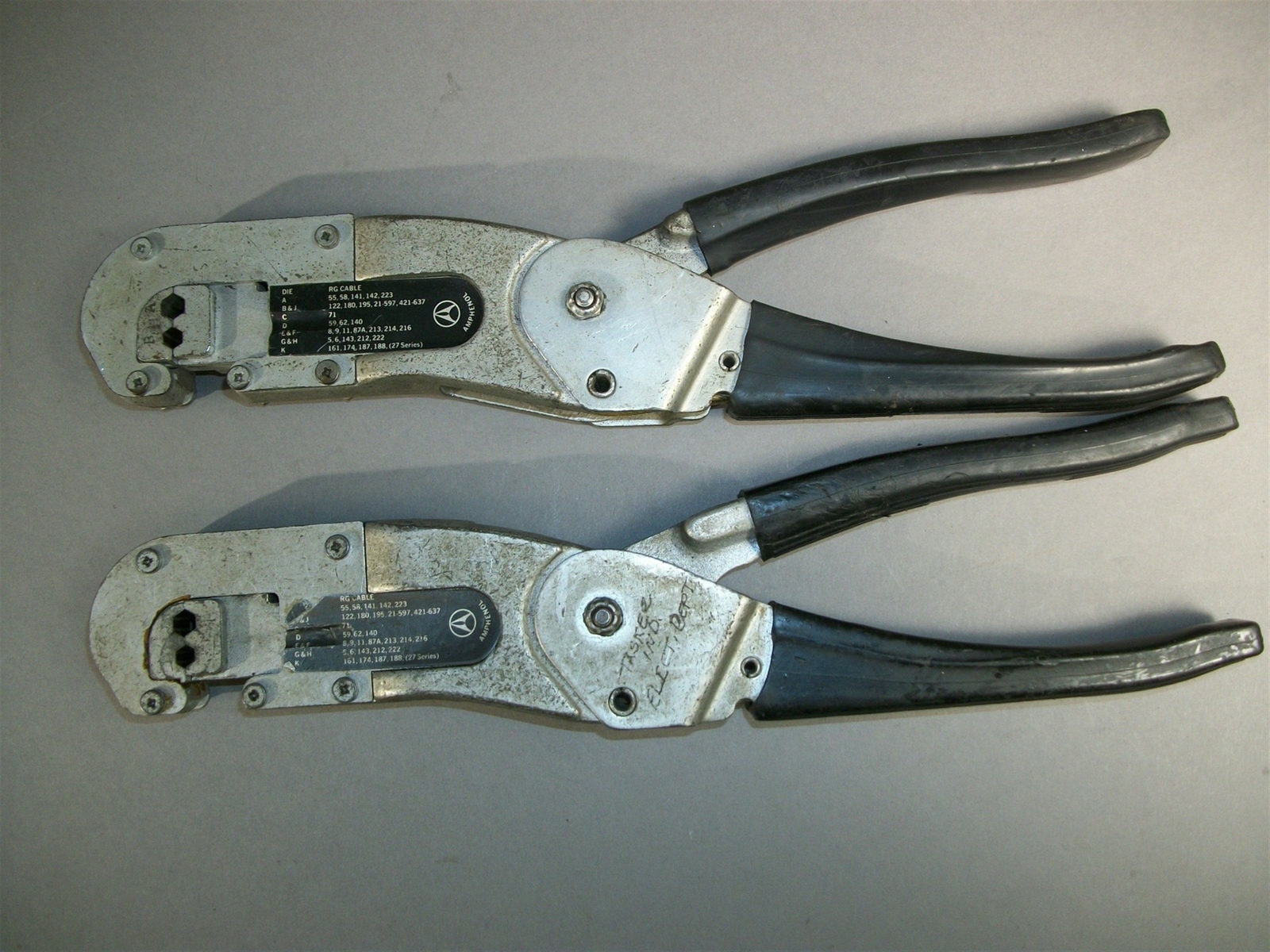 Lot of 2 Buchanan-Amphenol 227-350 Crimp Tool w/Die 227-920-1 Cavity A ...