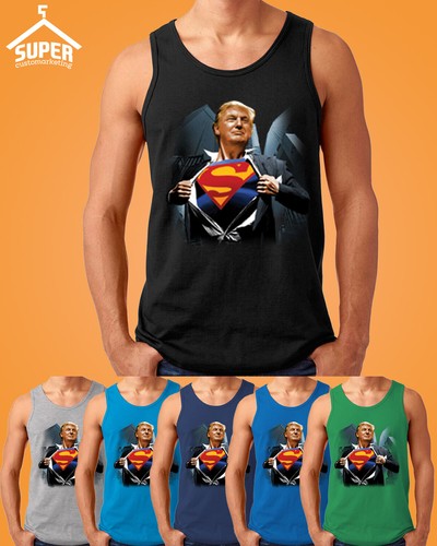 Super Donald Trump Man TANK TOP For President Make America Great Again ...