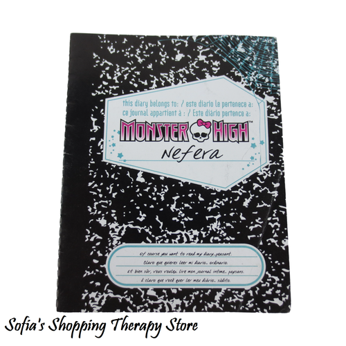 Monster High Diary Journal Book Booklet Finnegan Rochelle Venus Robecca ...