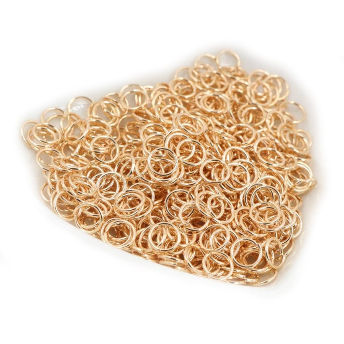 10pcs Jewellery Open Jump Rings 8mm-12mm Single Loop KC Gold Rhodium ...