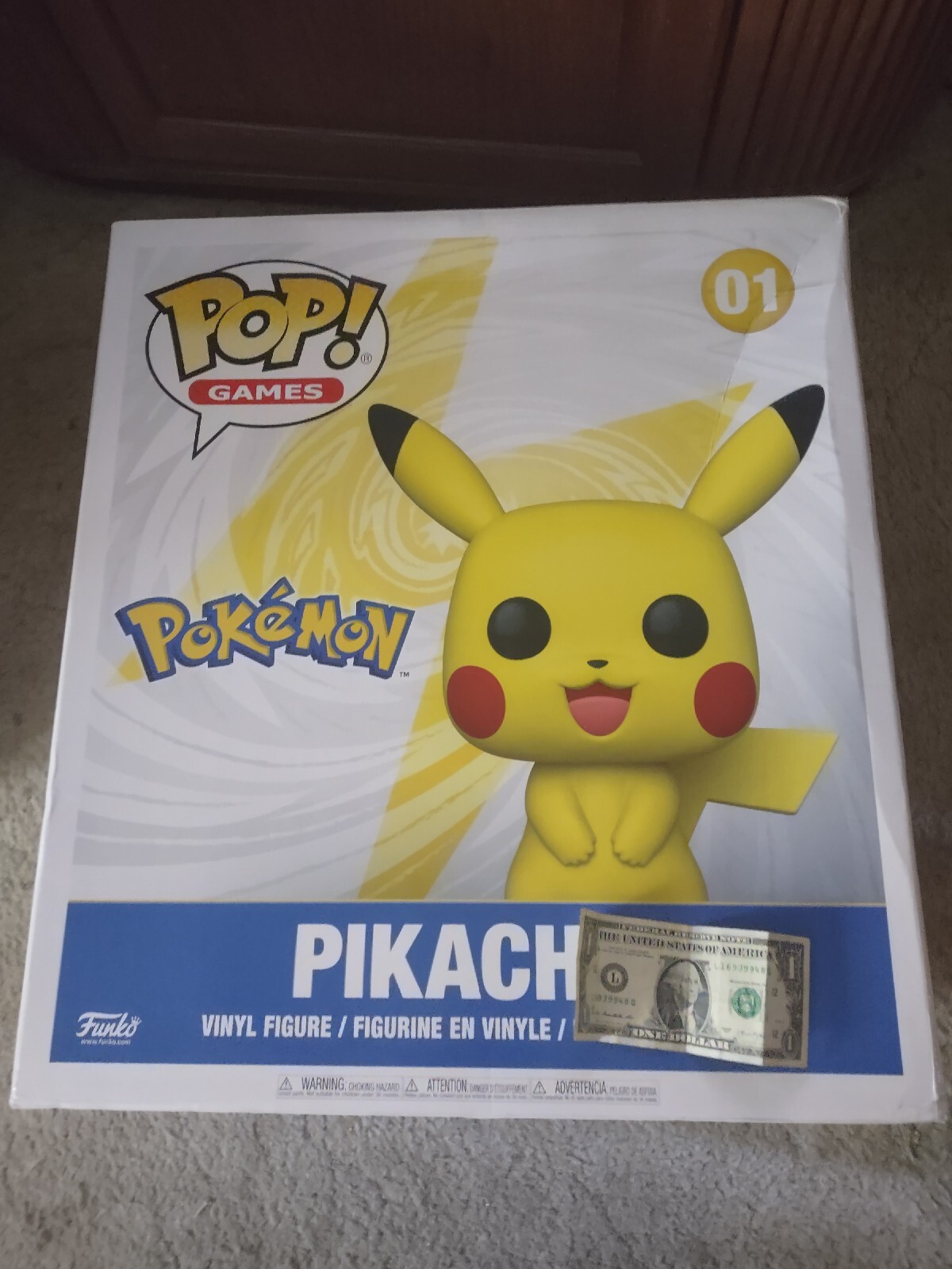 Funko POP PIKACHU Factory sealed #01 Pokemon 18" DAMAGED BOX New Other ...