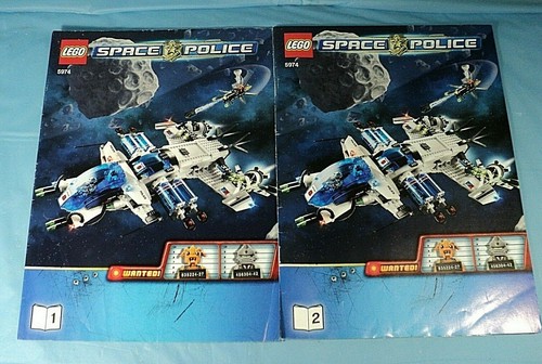 LEGO 5974 Space Police Galactic Enforcer Instruction Manuel's Books 1 ...
