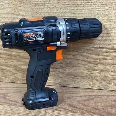 Warrior 57383 Black Handheld 3/8" Chuck 12V Keyless Cordless Drill ...