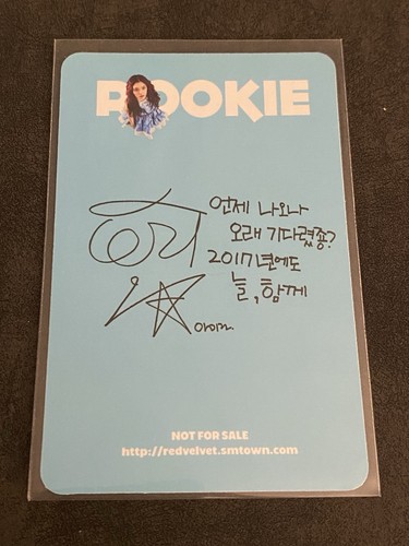 Red Velvet Irene Rookie (4th Mini Album) Photocard | eBay