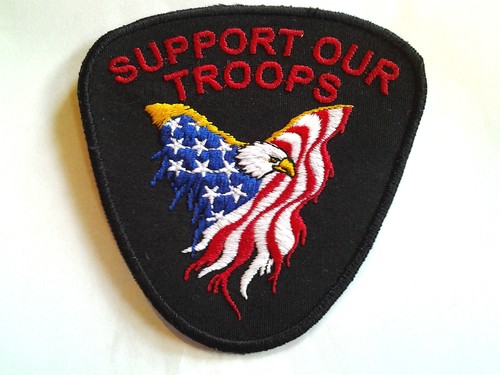 SUPPORT OUR TROOPS Military Veteran Heros Patch D | eBay