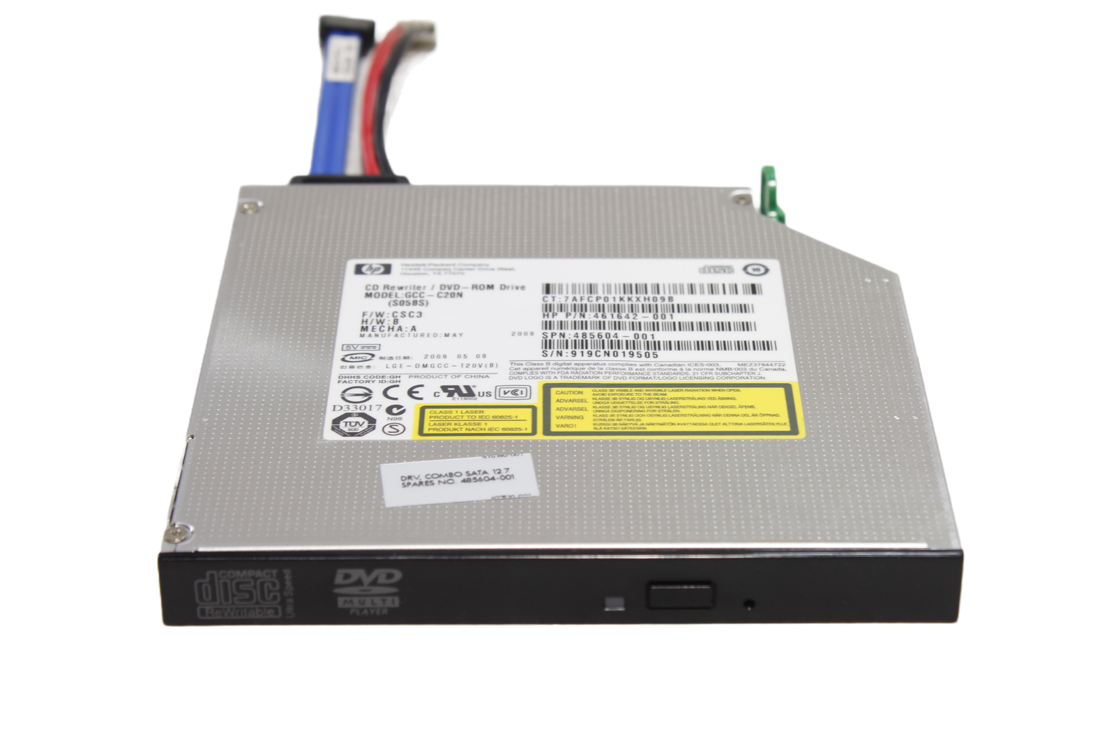 HP eSATA Internal Optical Drive for DC7900 USDT GCC-C20N (S05B2) 461642 ...