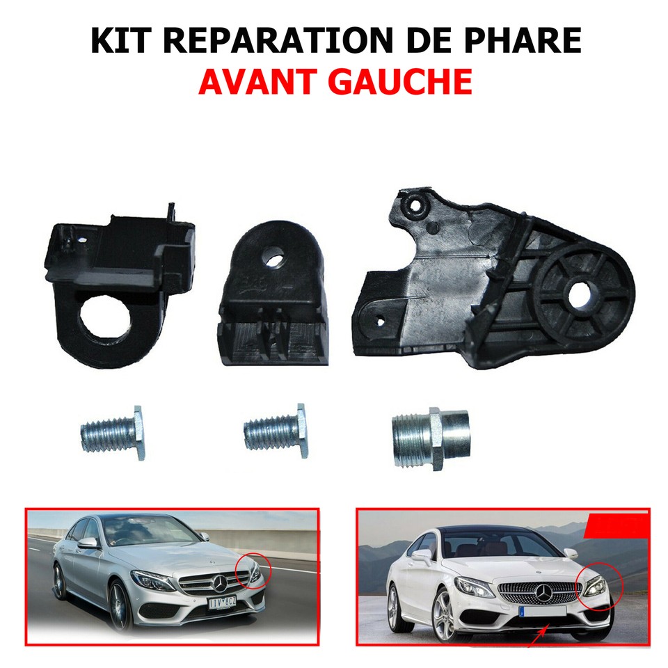 Gancio Di Riparazione Faro Sinistro per Classe C à partir de 2014 ...
