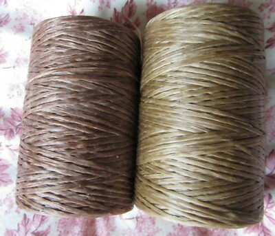 Waxed Artificial Deer Sinew/Tendon, will split into 4/5 strands Please ...