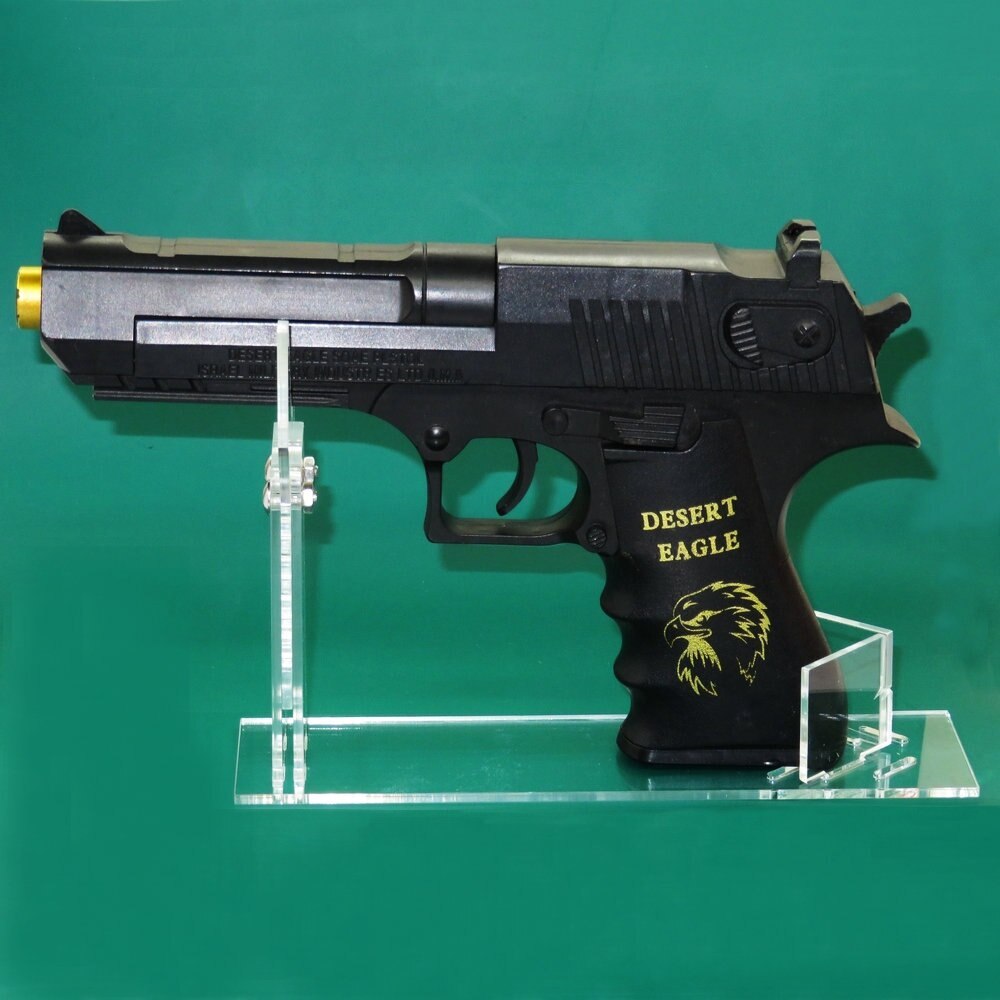 Clear Handgun Rack Adjustable Acrylic Gun Display Stand Pistol Holders ...