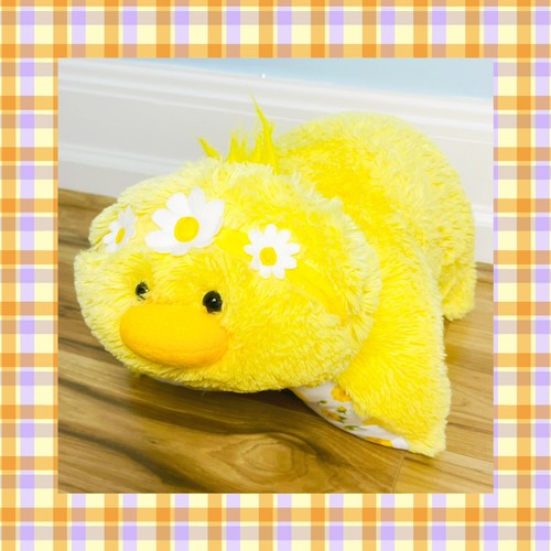Pillow Pets Scented Yellow Lemon Chick Large 18" Duck Plush Stuffed ...
