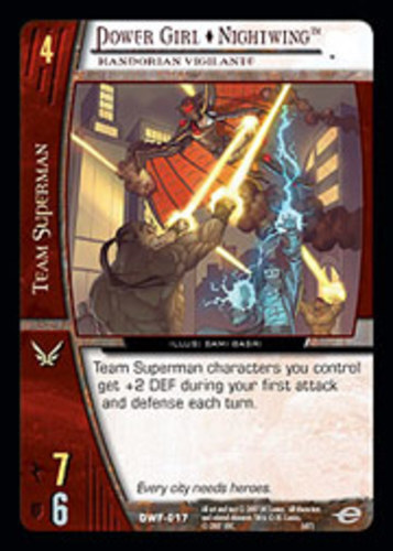 VS System: Power Girl Nightwing, Kandorian Vigilante - Foil [Played] DC ...