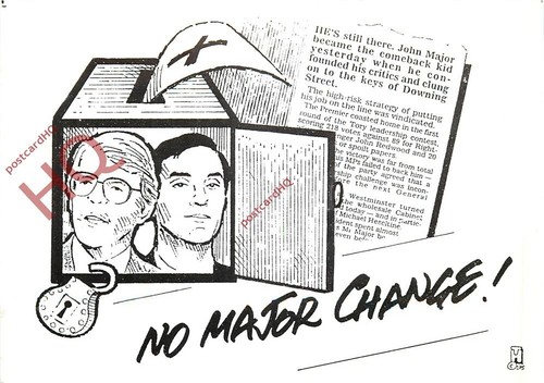 Picture Postcard> John Major, and John Redwood [Headline Postcards ...
