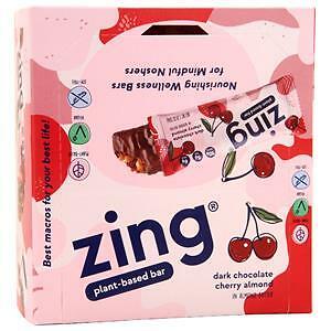 Zing Vitality Bar Dark Chocolate Cherry Almond 12 bars | eBay