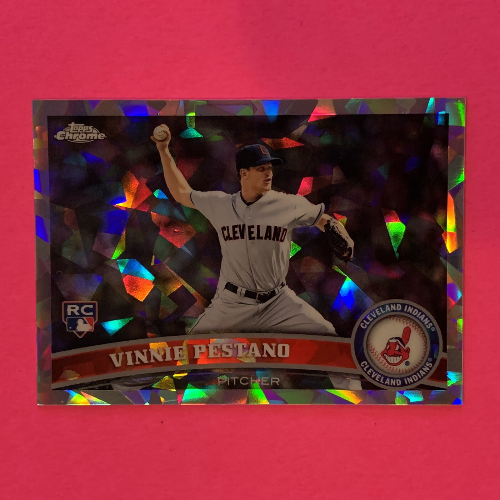 Vinnie Pestano ROOKIE ATOMIC REFRACTOR 2011 Topps Chrome 201 #’d /225 ...