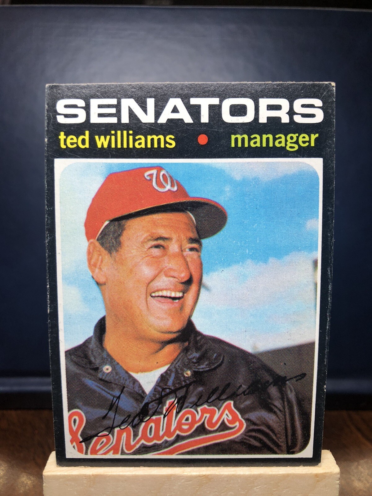 TED WILLIAMS 1971 TOPPS VINTAGE BASEBALL CARD #380 - SENATORS | eBay