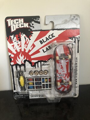 New Sealed Retro Tech Deck Black Label Fingerboard 96mm Vintage Skateboard 2009 | eBay